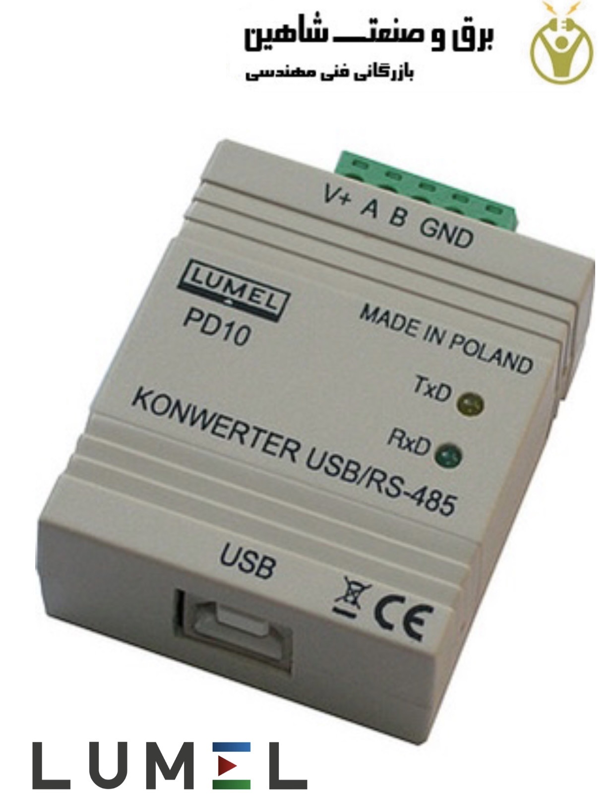 قیمت و خرید مبدل USB به RS485 برند Lumel مدل PD10 108 لومل - برق و صنعت ...