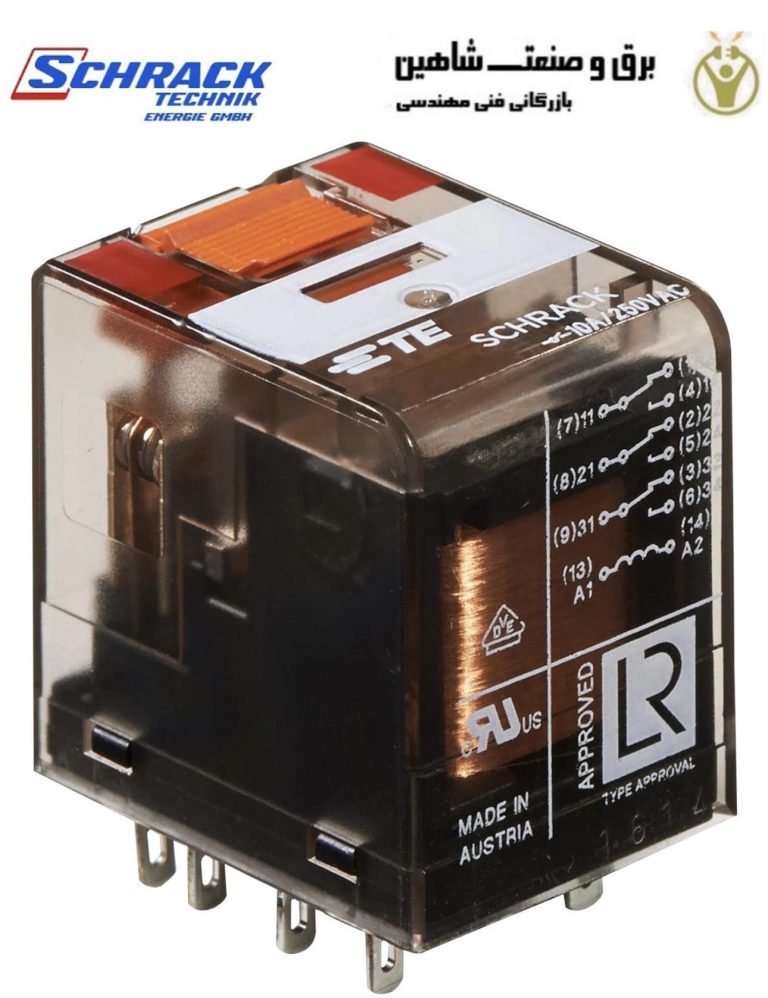 قیمت و خرید رله برق schrack TE مدل PT370730 شراک - برق و صنعت شاهین
