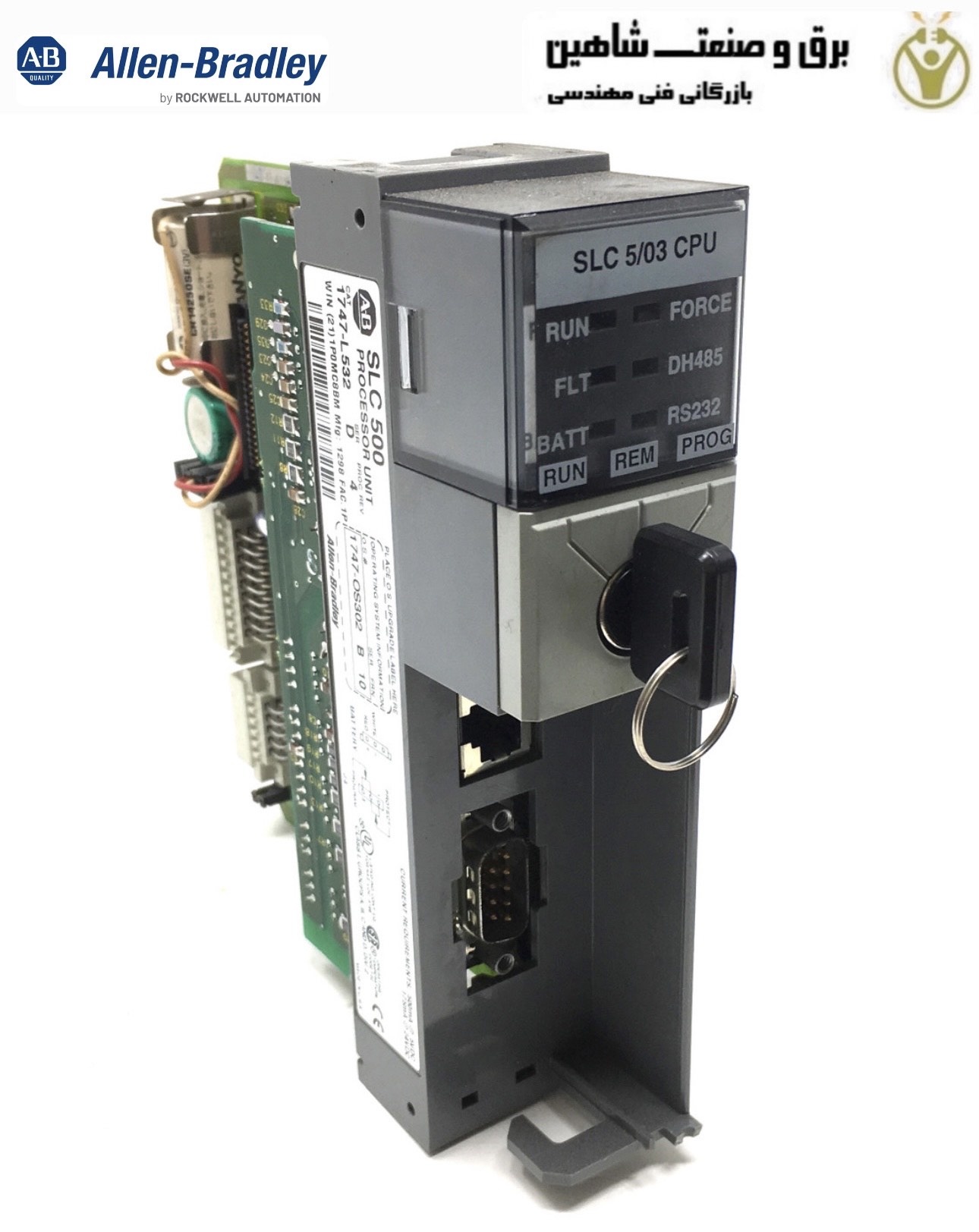قیمت و خرید پردازنده کنترل کننده سری SLC 500 برند Allen Bradley مدل 1747-L532 آلن بردلی - برق و ...